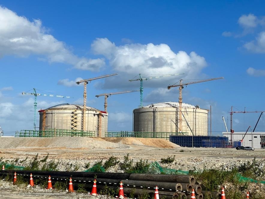 높이 55m·지름 88m 거대 LNG 탱크…SK가스 미래 비전 담는다 | 연합뉴스