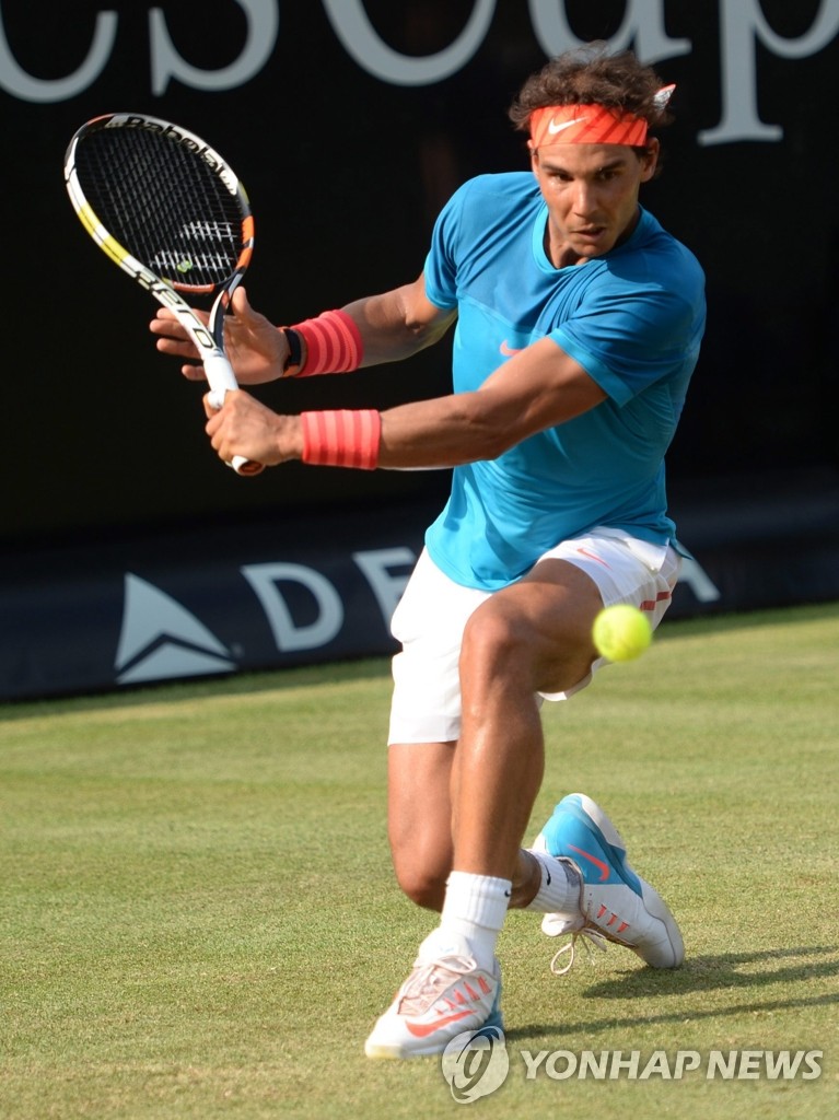 -테니스- 나달, 잔디 코트 대회 첫 경기서 신승 | 연합뉴스