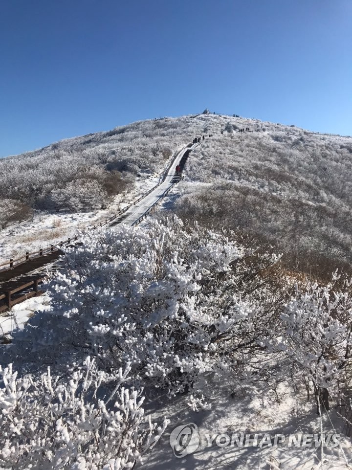지리산 노고단 '설경' | 연합뉴스