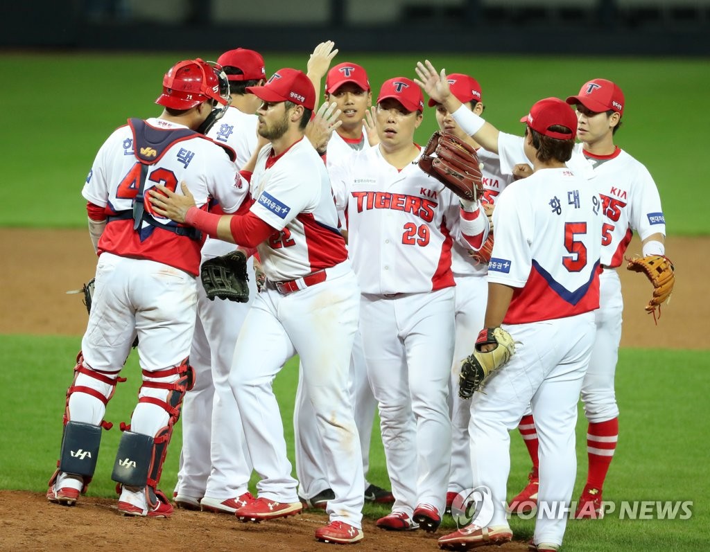 완승 한 KIA '스윕으로 가자' | 연합뉴스