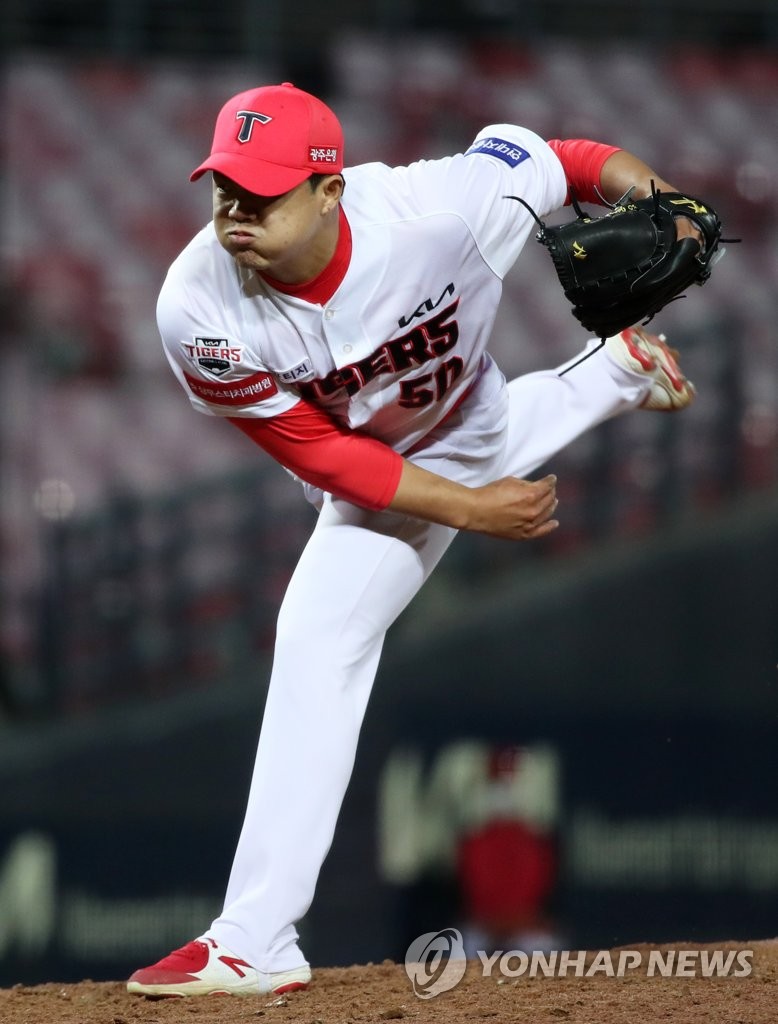Kia Tigers Jang Hyun Sik Yonhap News Agency