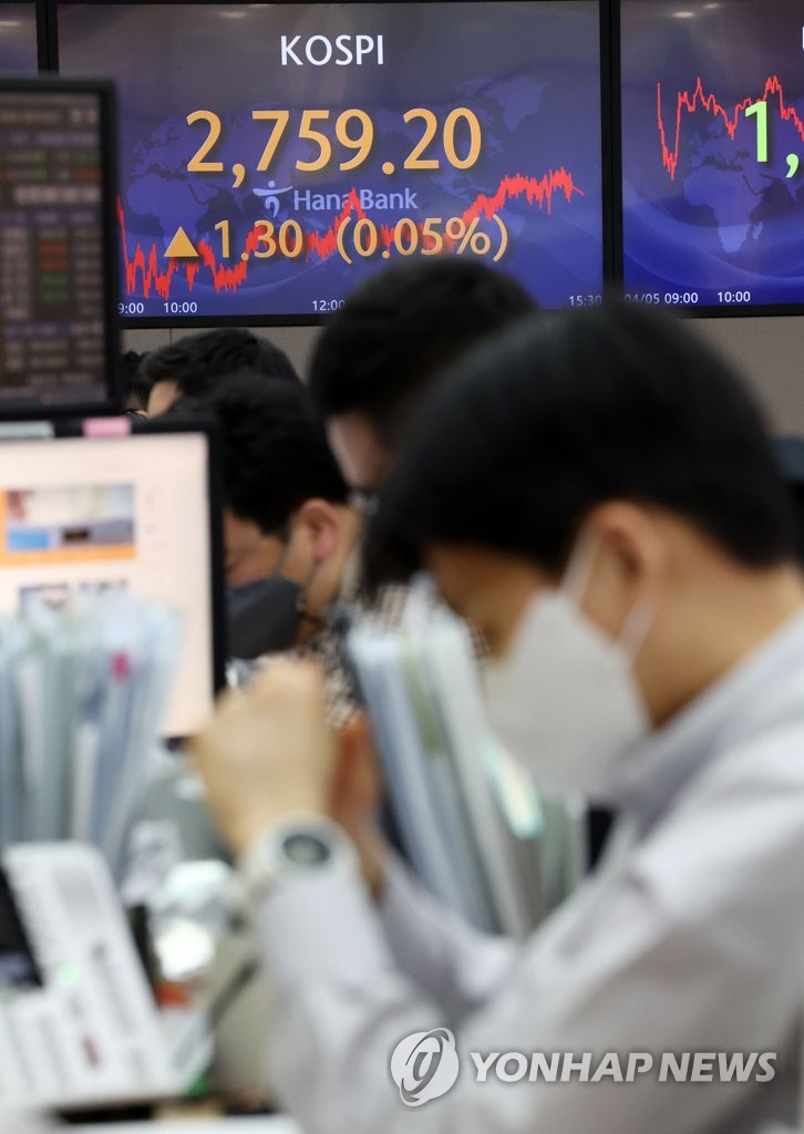 KOSPI edges up | Yonhap News Agency