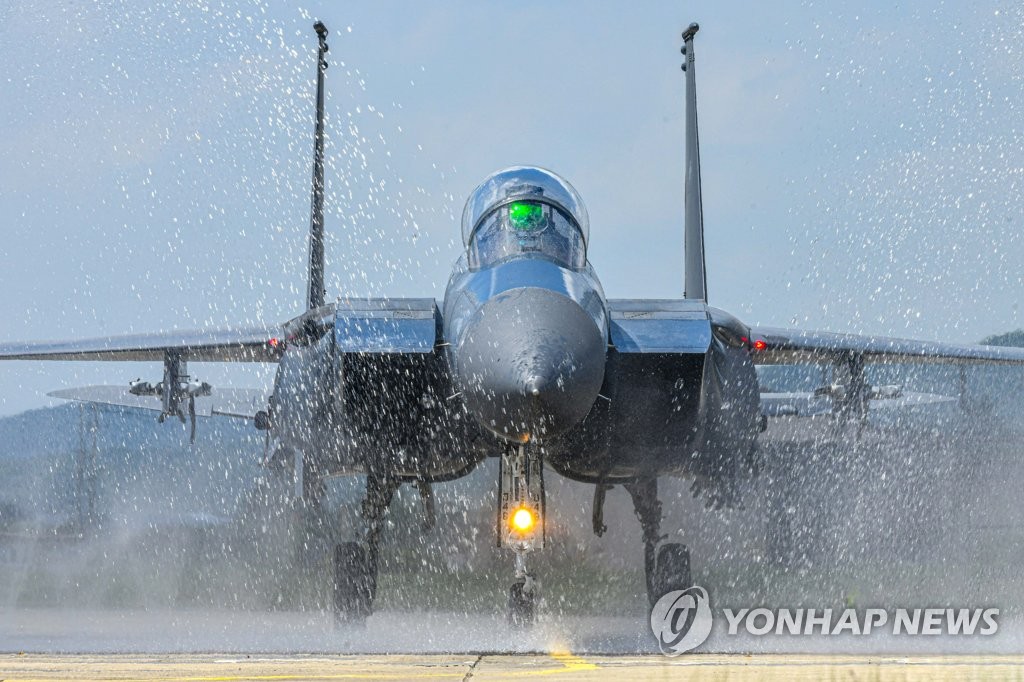 임무 마친 F-15K | 연합뉴스