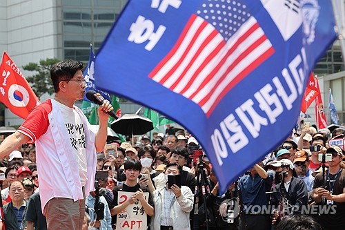 金文洙候補はソウルで支持訴え